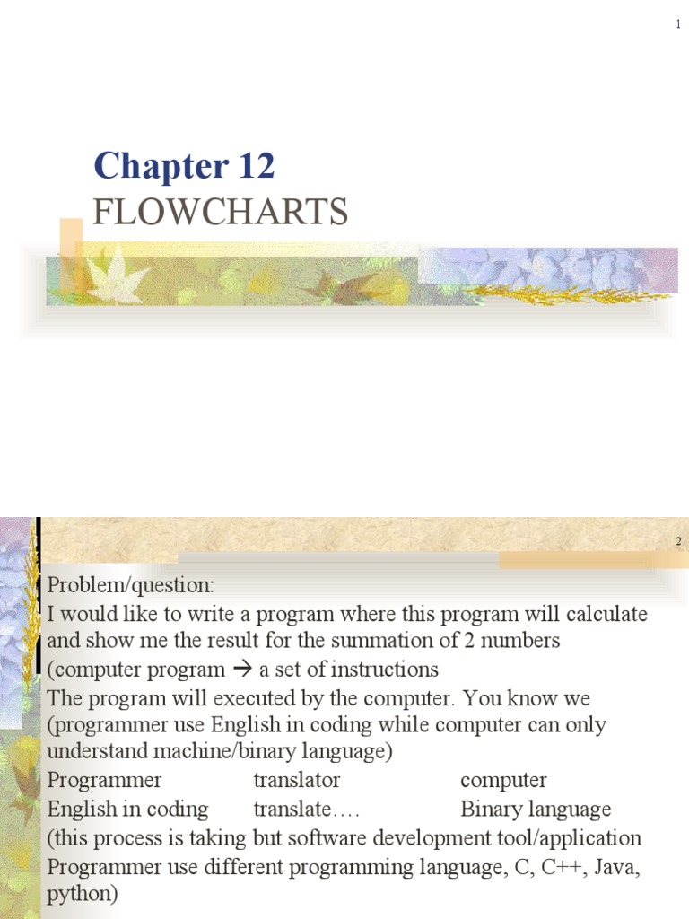 Chapter12 - Flow Charts | PDF | Algorithms | Control Flow