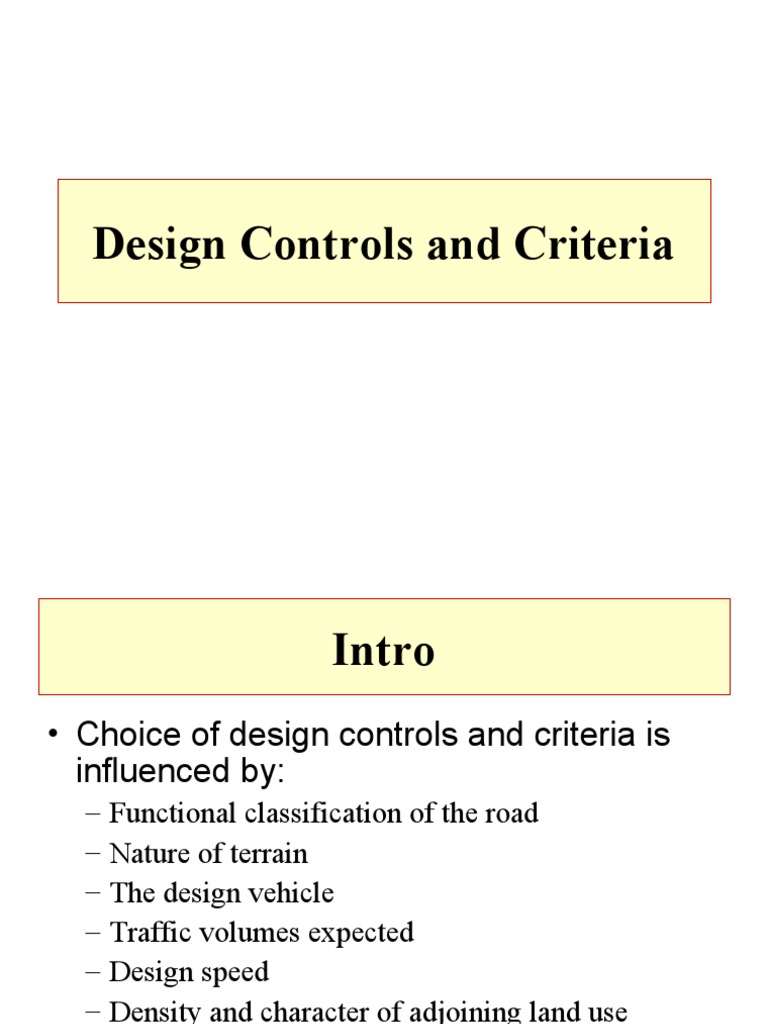 Design Controls and Criteria | PDF