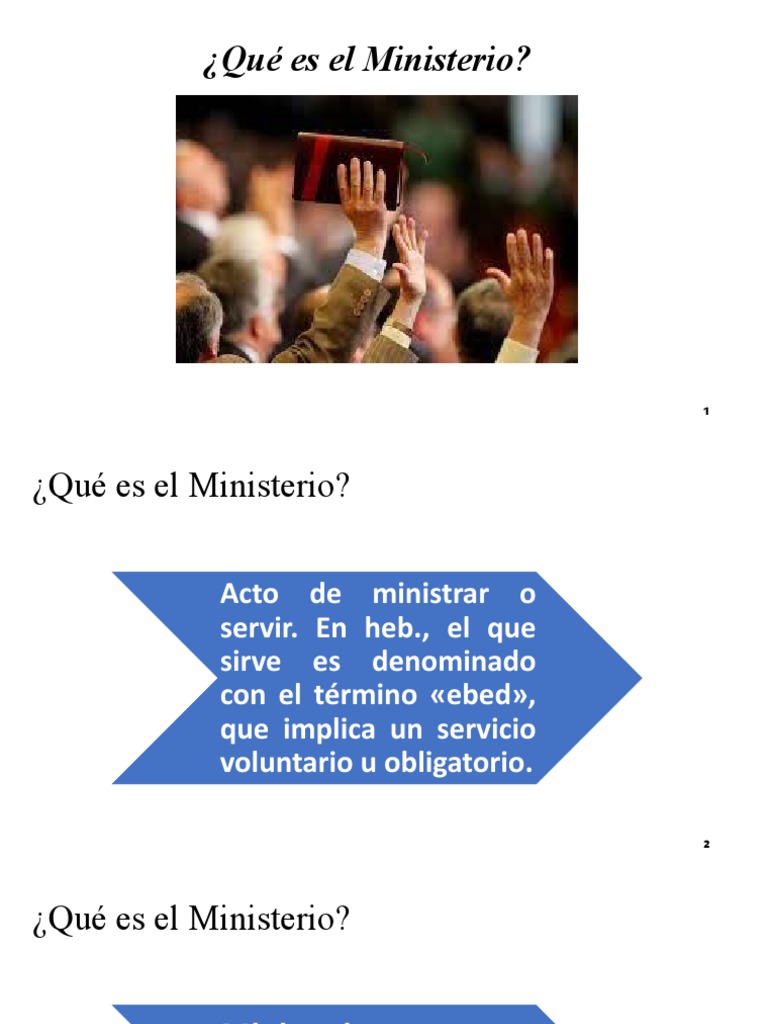 Definición y Tipos de Ministerio | PDF | Evangelios | Iglesia cristiana