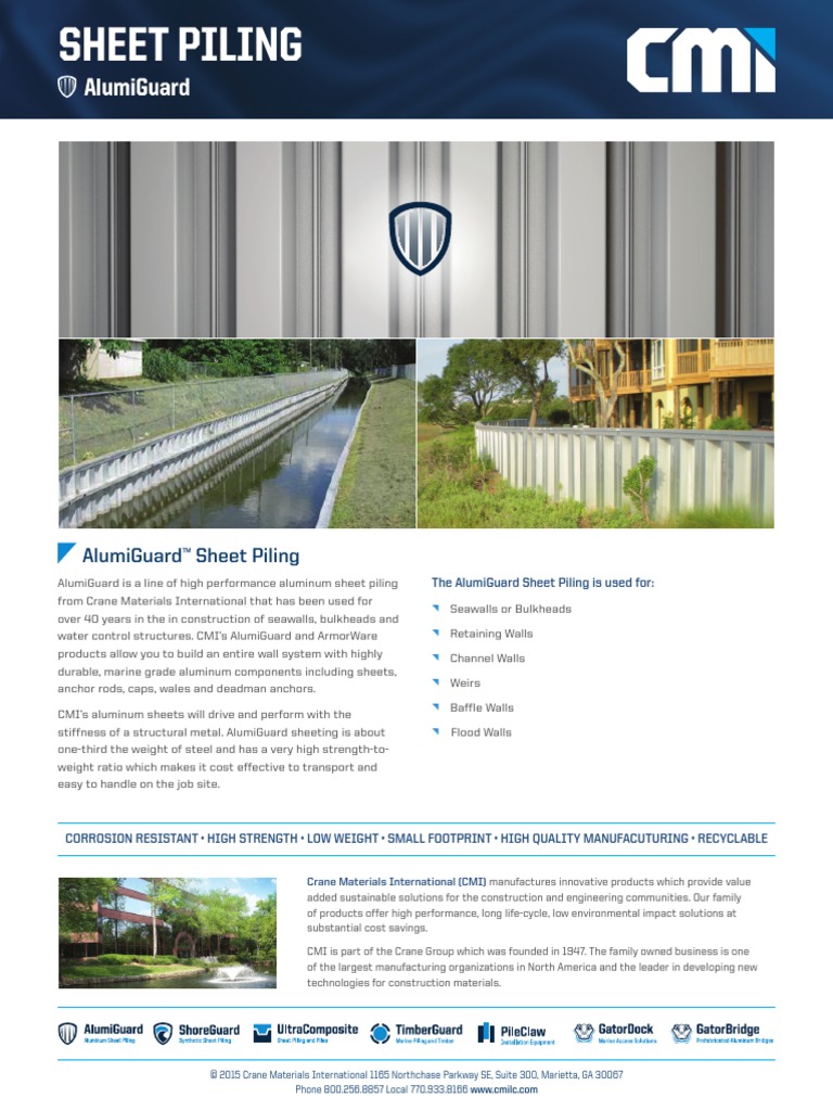 AlumiGuard Overview 5-15 | PDF | Sheet Metal | Deep Foundation