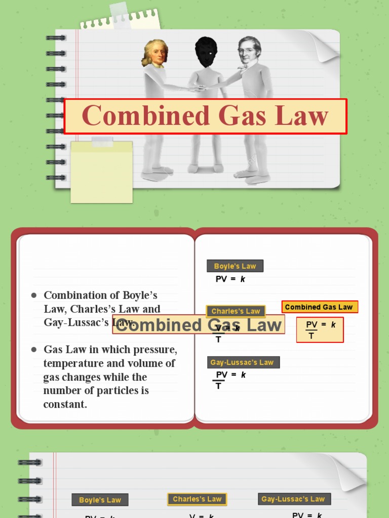 Combined Gas Law | PDF | Mole (Unit) | Gases