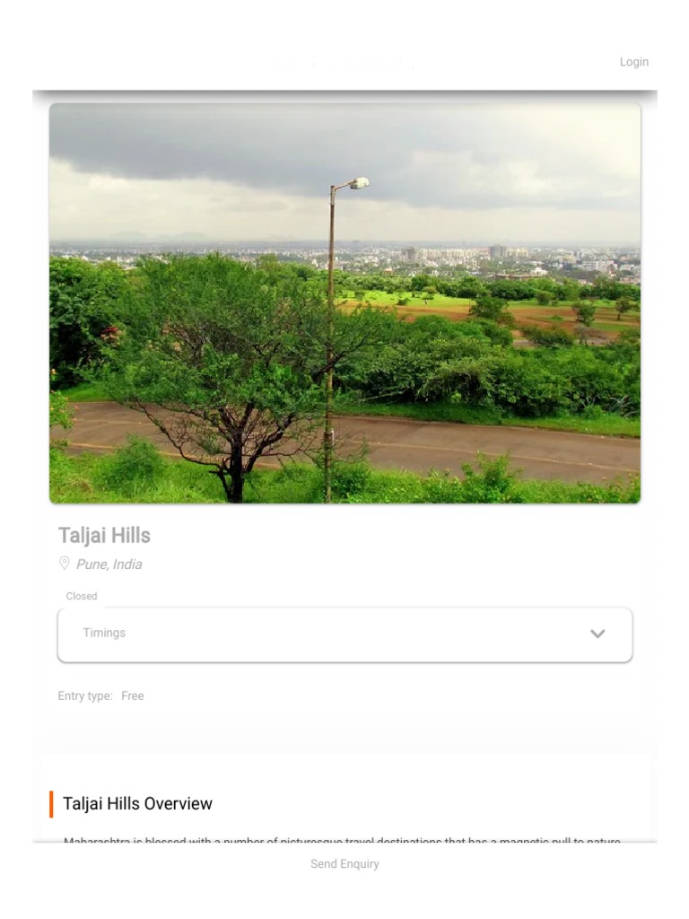 A Guide to Exploring Taljai Hills Near Pune | PDF