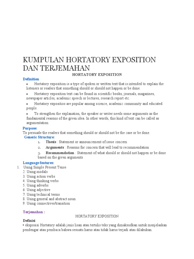 Hortatory Text | PDF