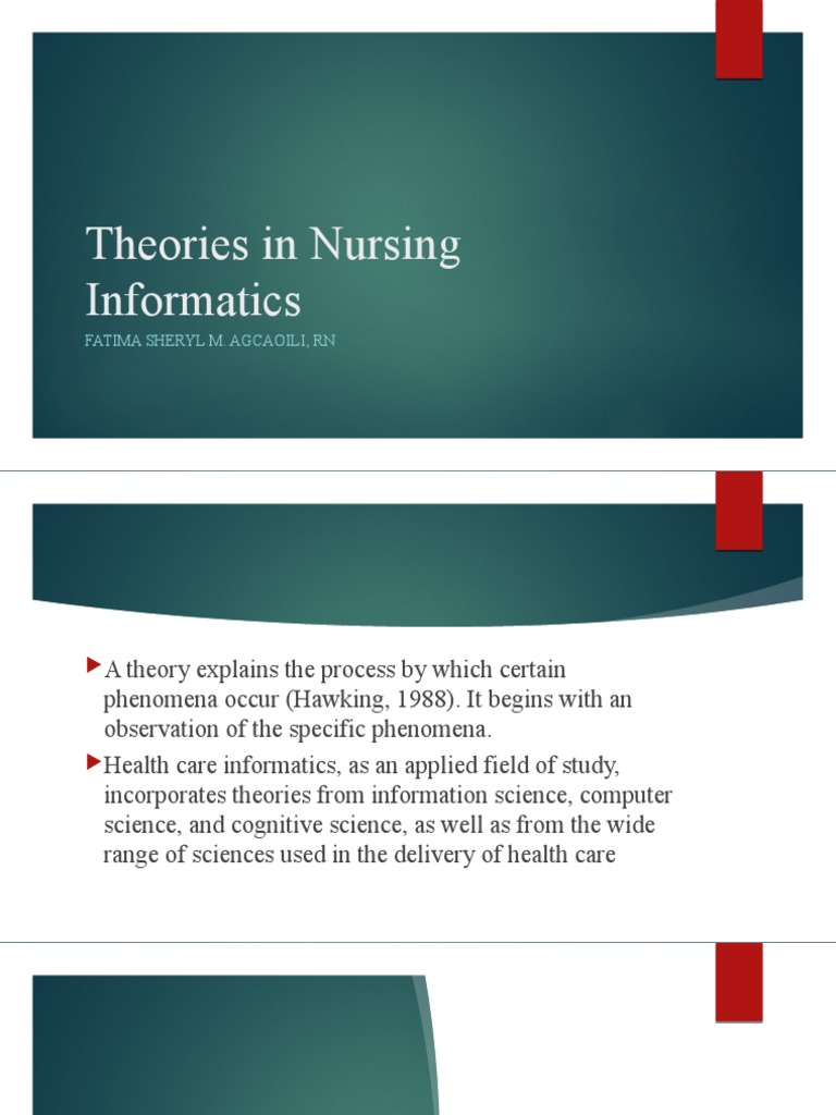 Nursing Informatics and Change Theory | PDF | System | Systems Theory
