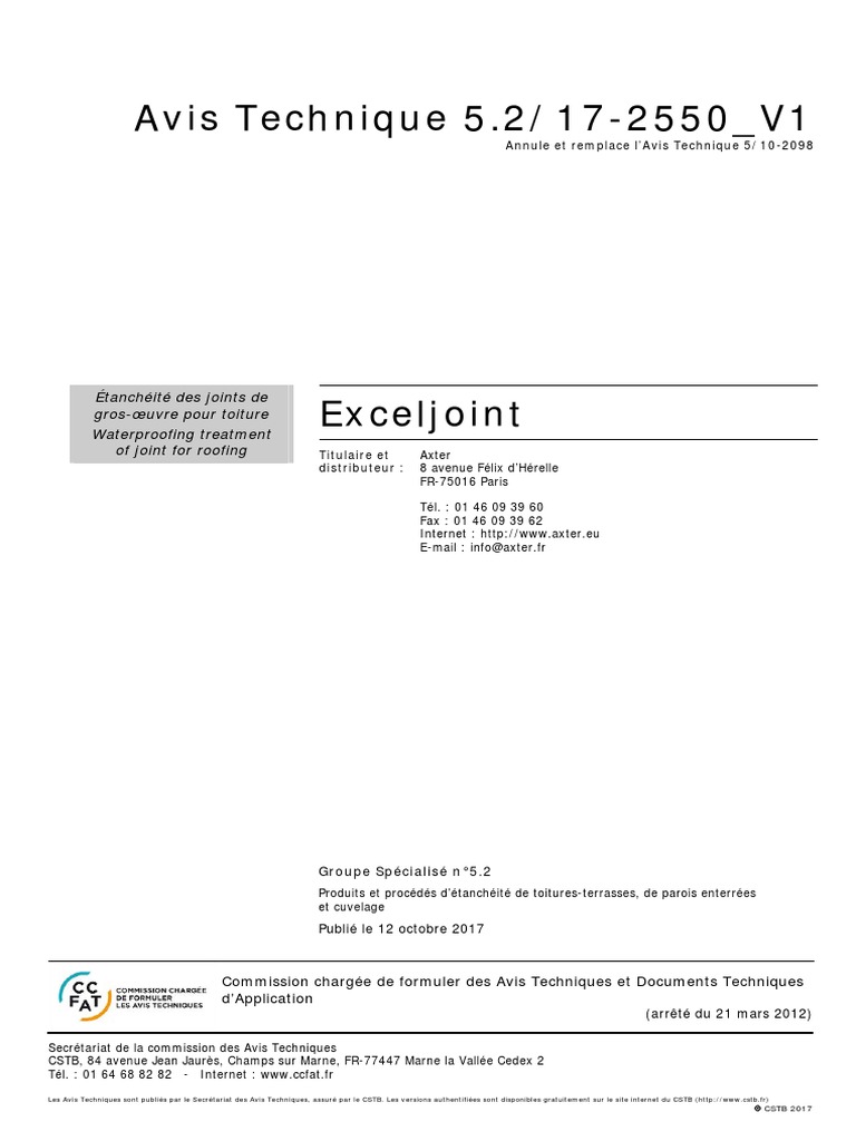 At Exceljoint | PDF | Asphalte | Entrepreneur principal