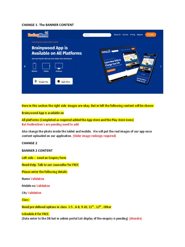 CHANGE Review Brainywood Jitendra | PDF | Mobile App | Icon (Computing)