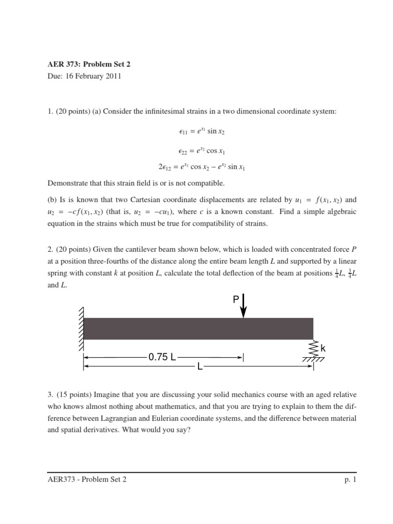 Problem Set 02 | PDF | Young's Modulus | Deformation (Mechanics)