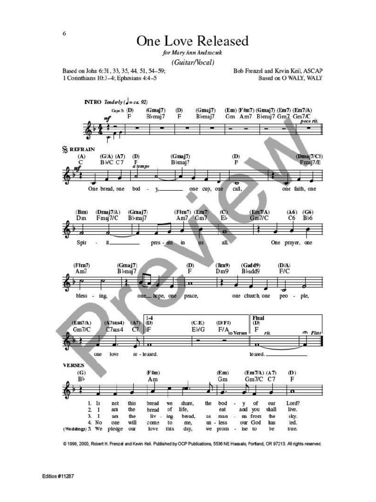 One Love Released | PDF