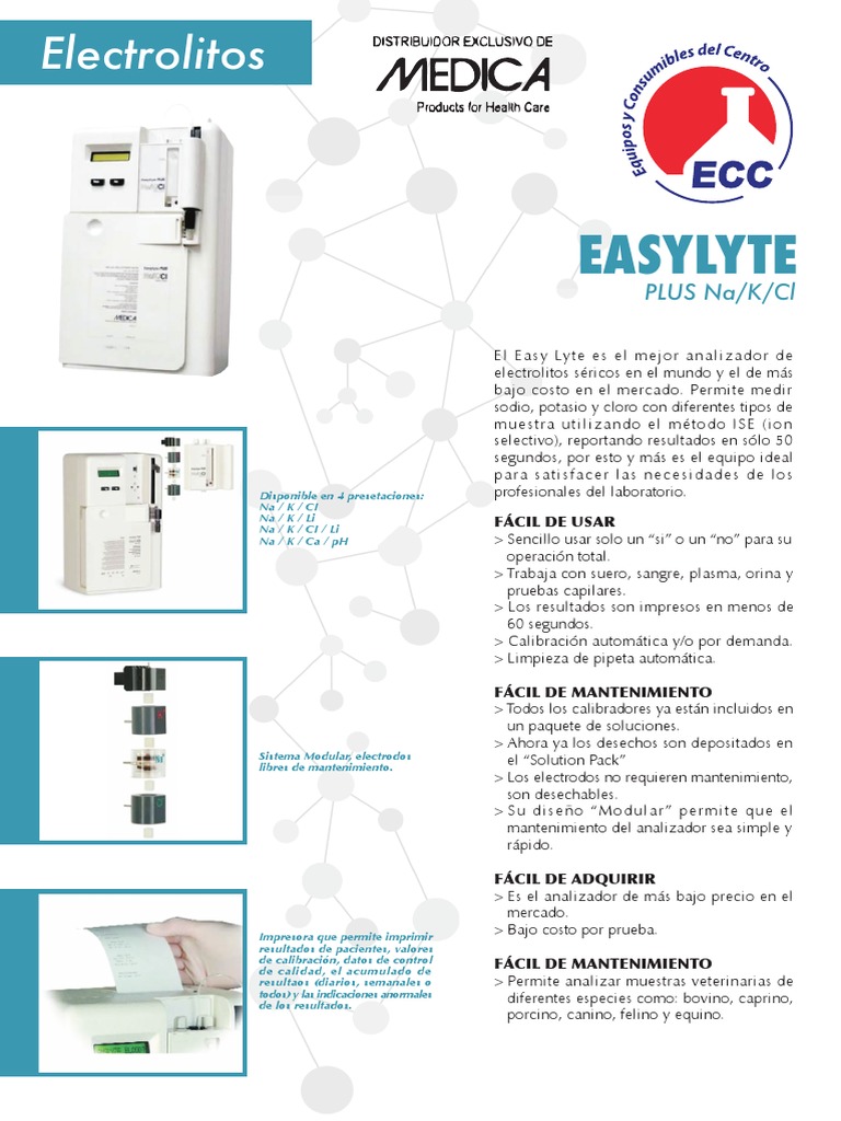 Easylyte Plus | PDF | Electrólito | Ciencias fisicas