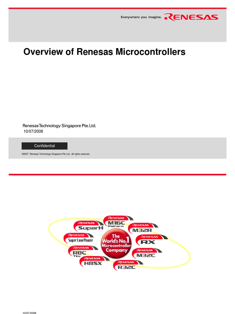 Overview of Renesas Microcontrollers: Confidential | PDF | Random ...