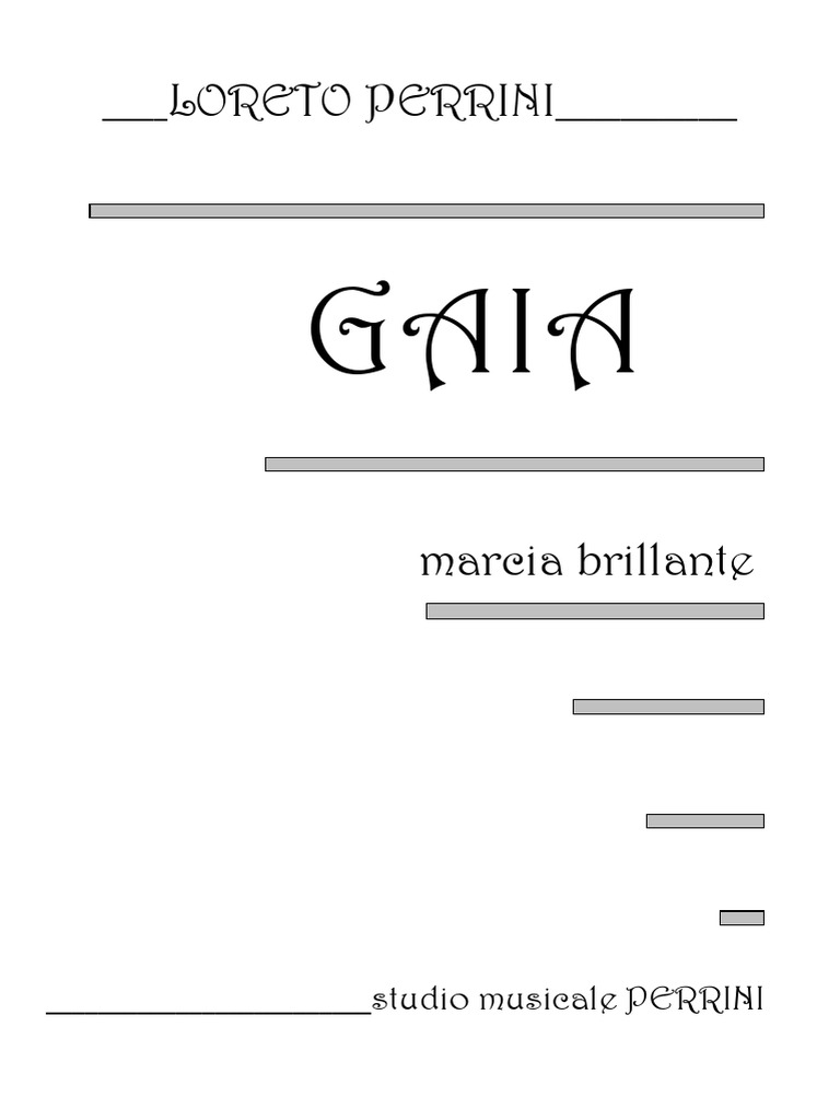 1 Gaia Partitura | PDF