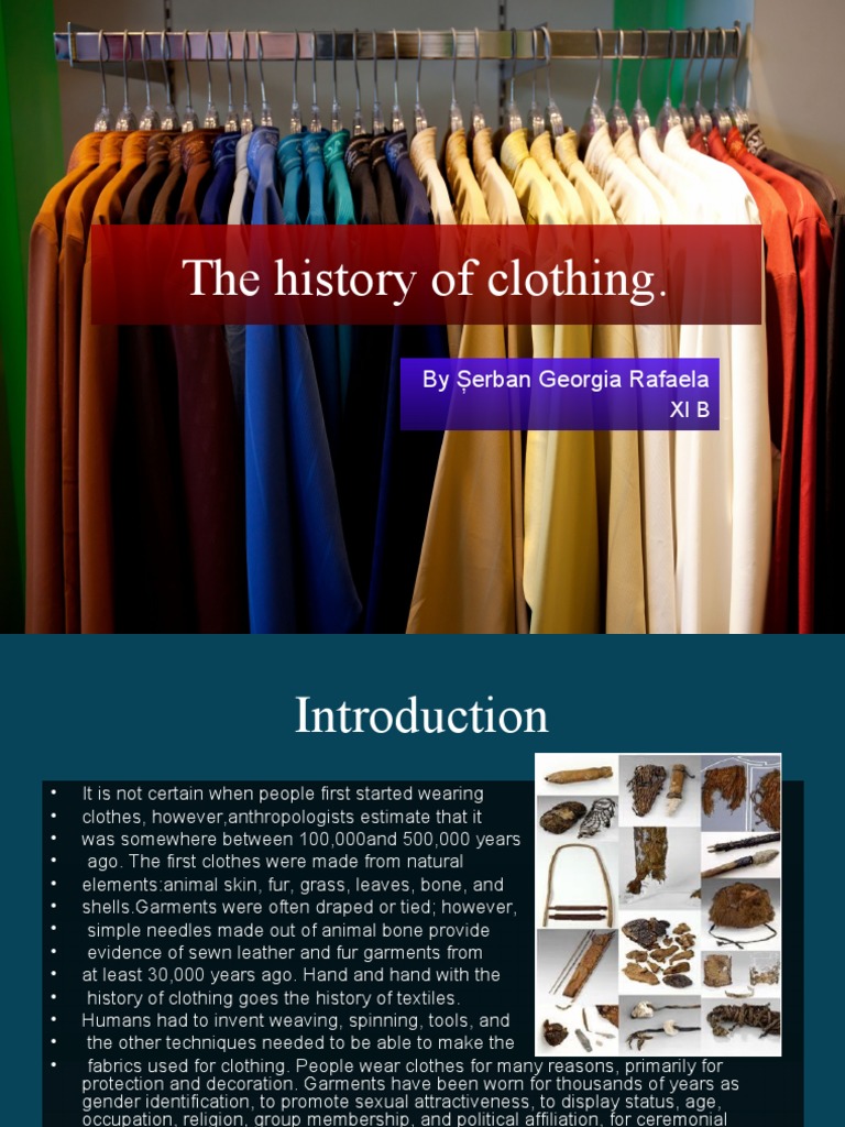 The History of Clothing | PDF | Clothing | Fashion