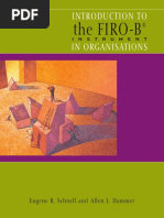 FIRO B Interpretation Manual | PDF | Behavior | Leadership