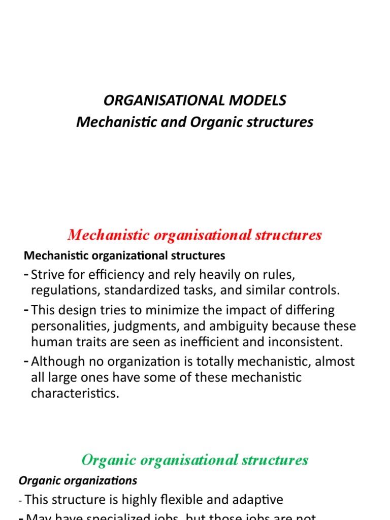 Mech&Orga Structures | PDF