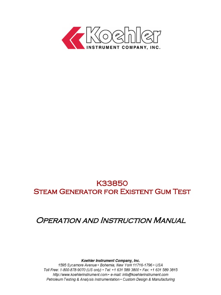 K33850 Steam Boiler Manual REV A | PDF | Boiler | Plumbing