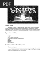 Lesson 1 (Intro To Creative Writing) | PDF | Creative Writing | Poetry