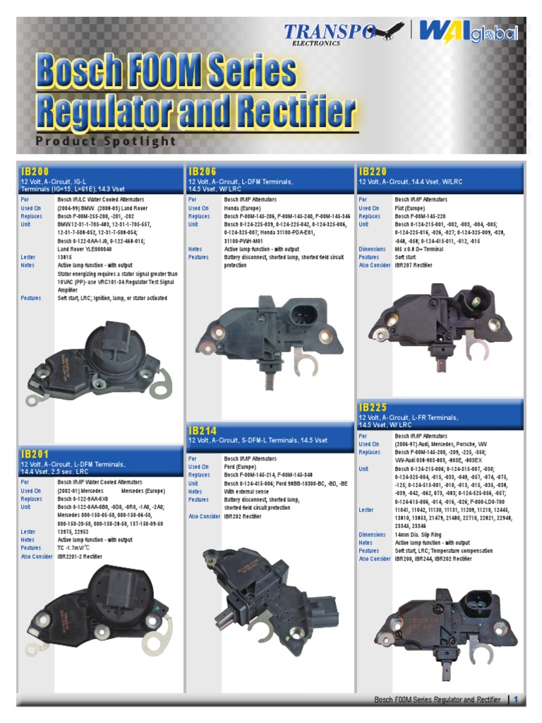 Regulators | PDF | Rectifier | General Motors