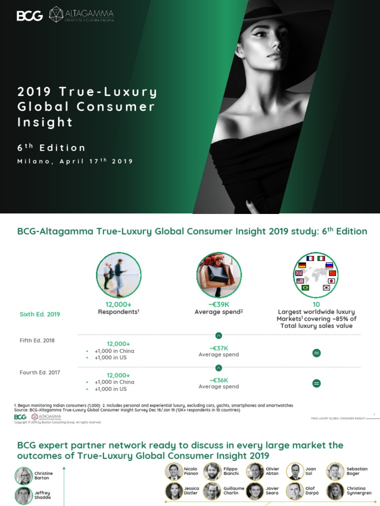 True-Luxury Global Consumer Insight 2019 - Plenary - VMedia | PDF ...