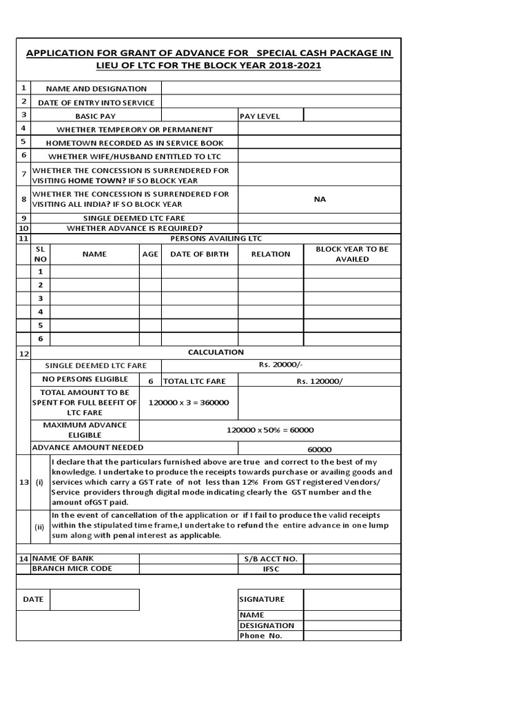 LTC CASH PACKAGE ADVANCE Hi | PDF | Payments