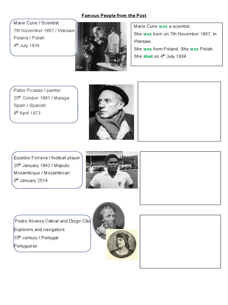 Famous People From The Past | PDF