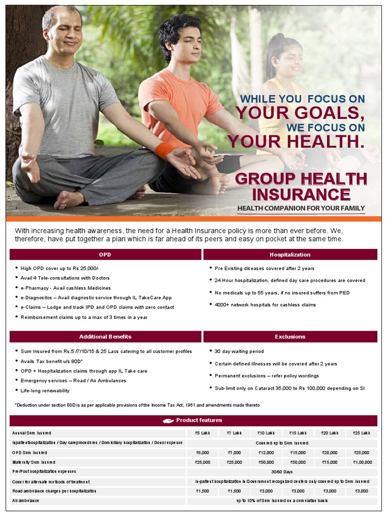 Comprehensive Group Health Insurance Plan | PDF | Insurance | Deductible