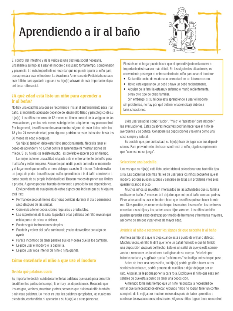 Toilet Trainning | PDF | Baño | Pediatría