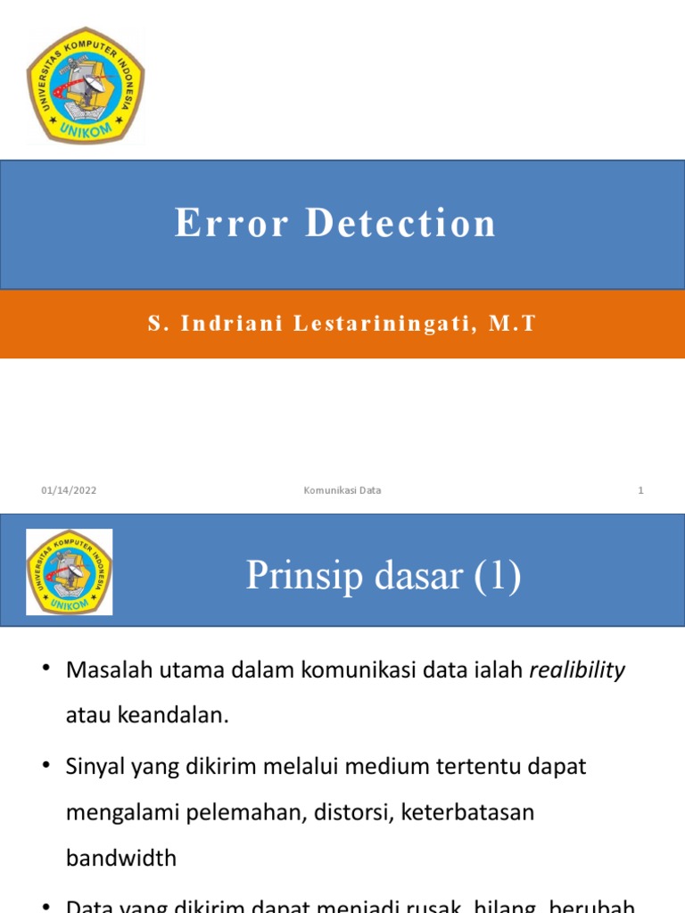 Error Detection | PDF | Komputer