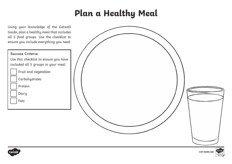 Create A Healthy Meal | PDF | Wellness