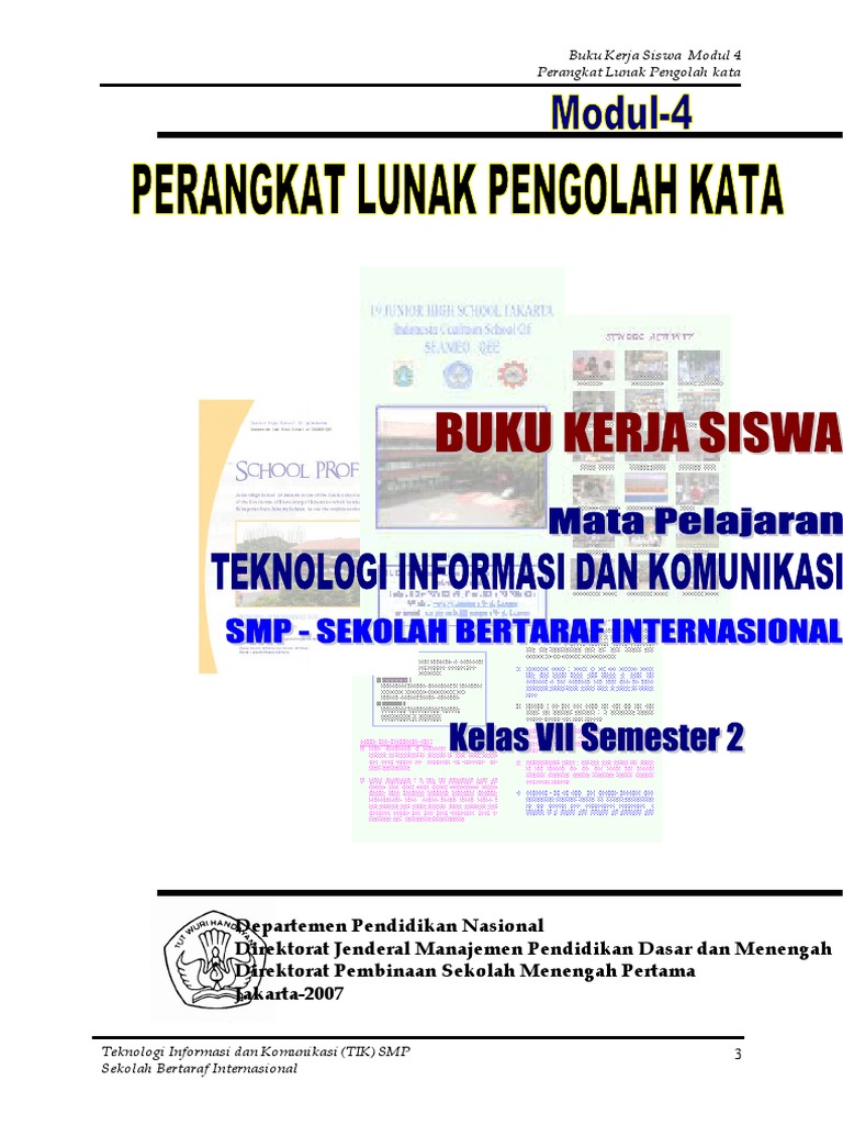 Modul TIK SMP Kelas 7 Semester 2 | PDF