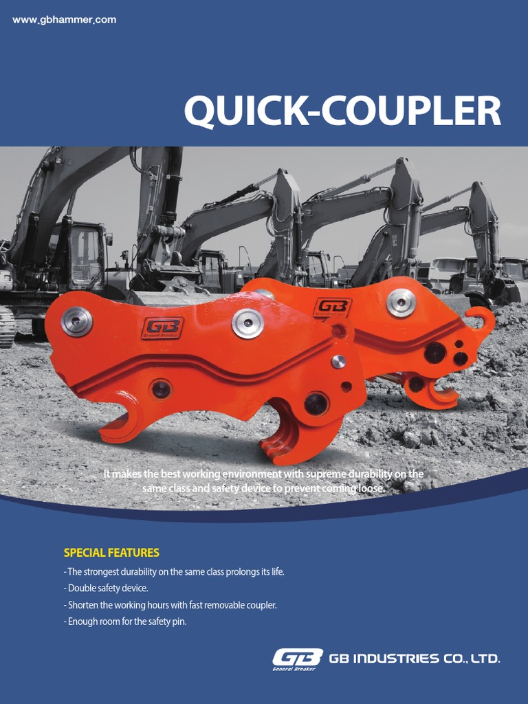 Quick Coupler Catalogue | PDF | Equipment | Manufactured Goods