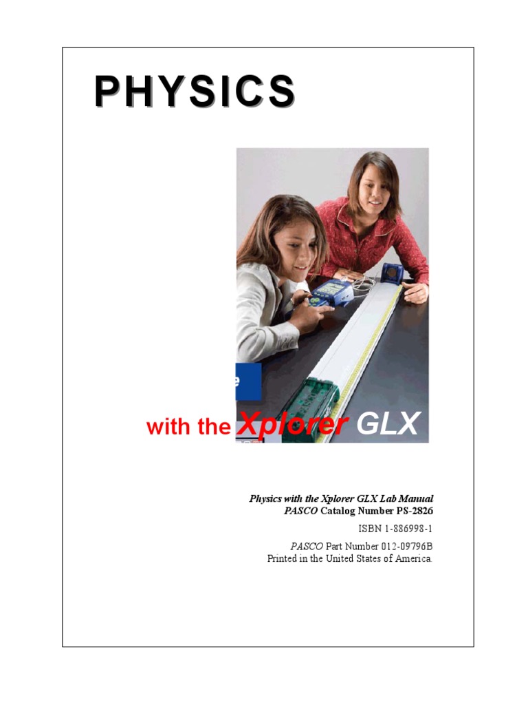 PASCO Physics - GLX Intecs | PDF | Force | Computer File