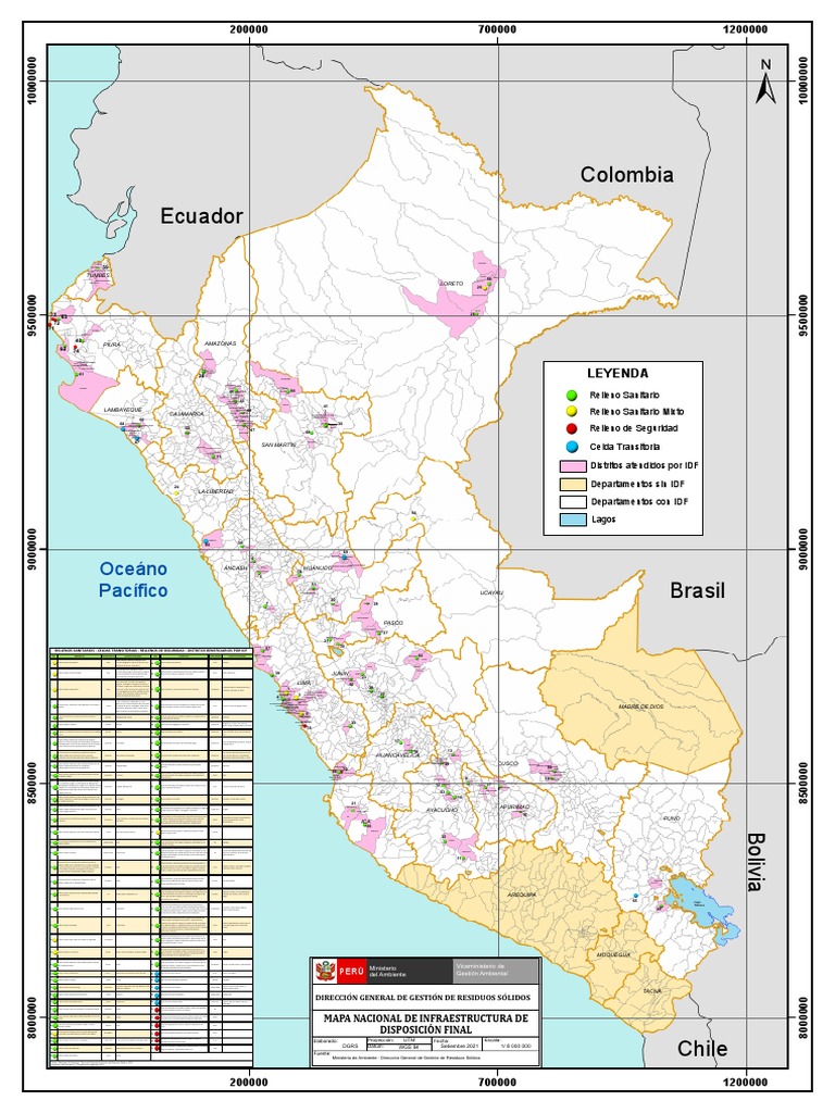 Mapa Nacional de Infraestructura de Disposición Final - 230921 PDF ...