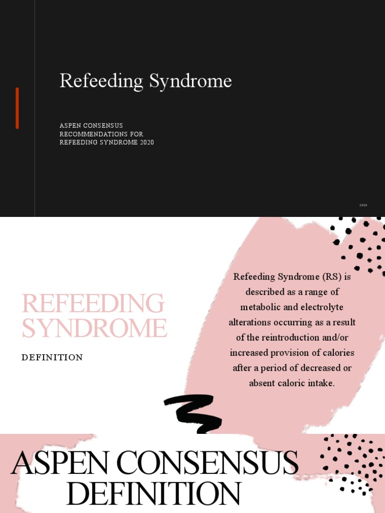 Refeeding Syndrome | PDF | Diet & Nutrition | Nutrition