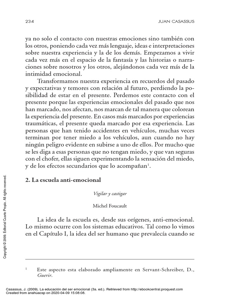 Las Emociones En La Educación Pdf Las Emociones Salón De Clases