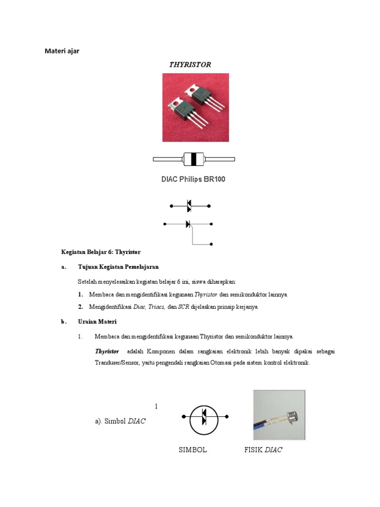 Materi Thyristor | PDF