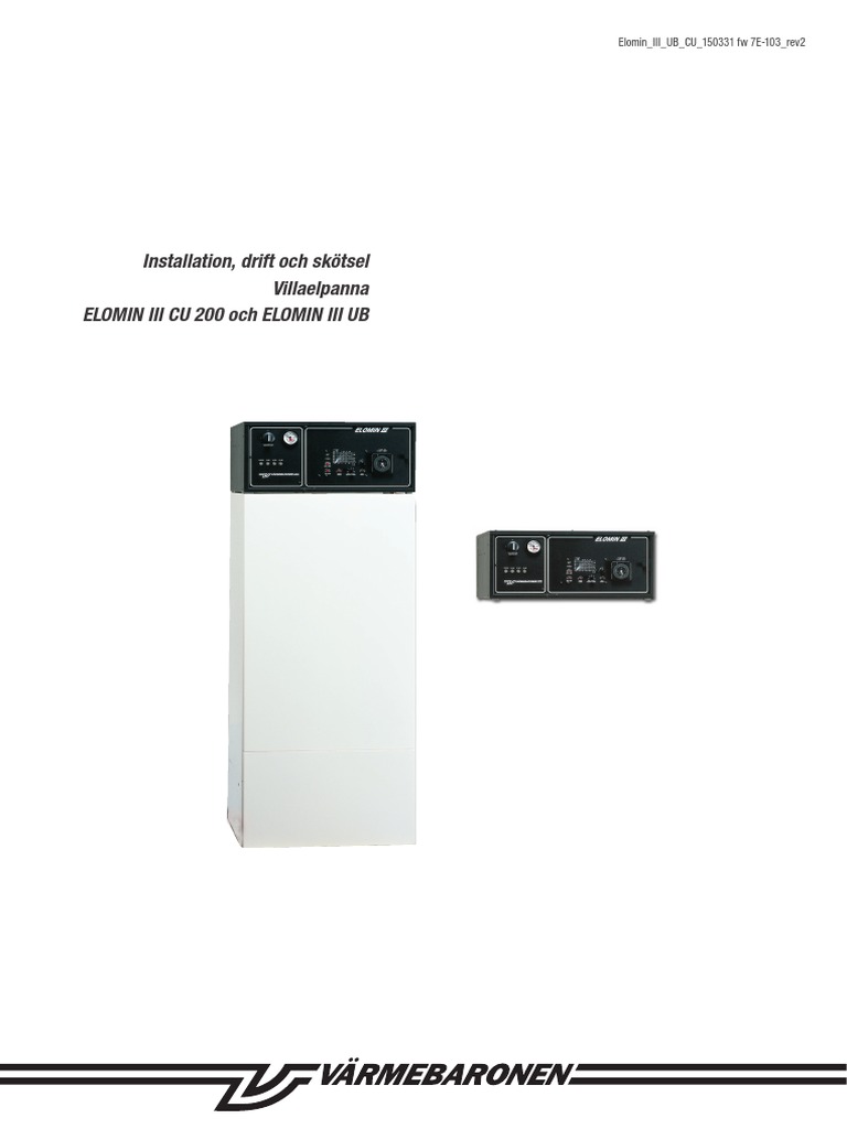 Elomin III UB CU 150331 Rev2 | PDF