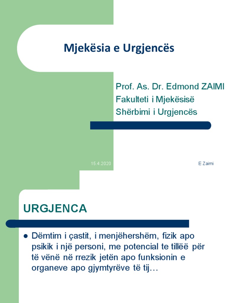 Mjekesia e Urgjences +SHUM | PDF