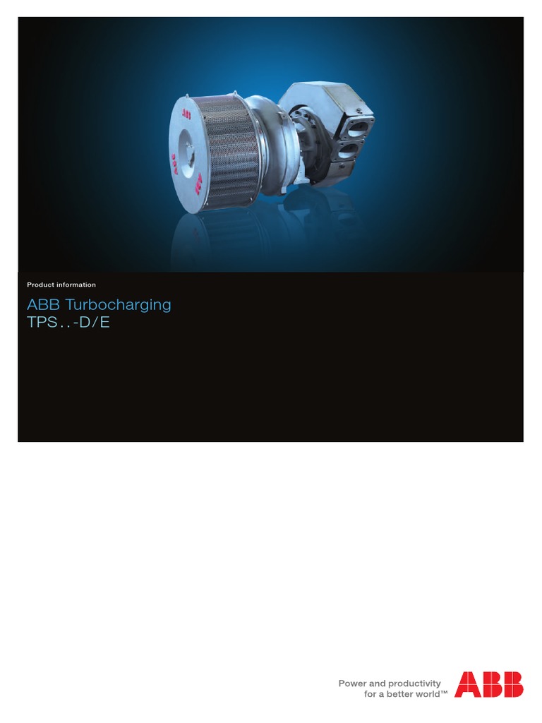 ABB Turbocharging: Tps - . - D / E | PDF | Turbocharger | Turbine