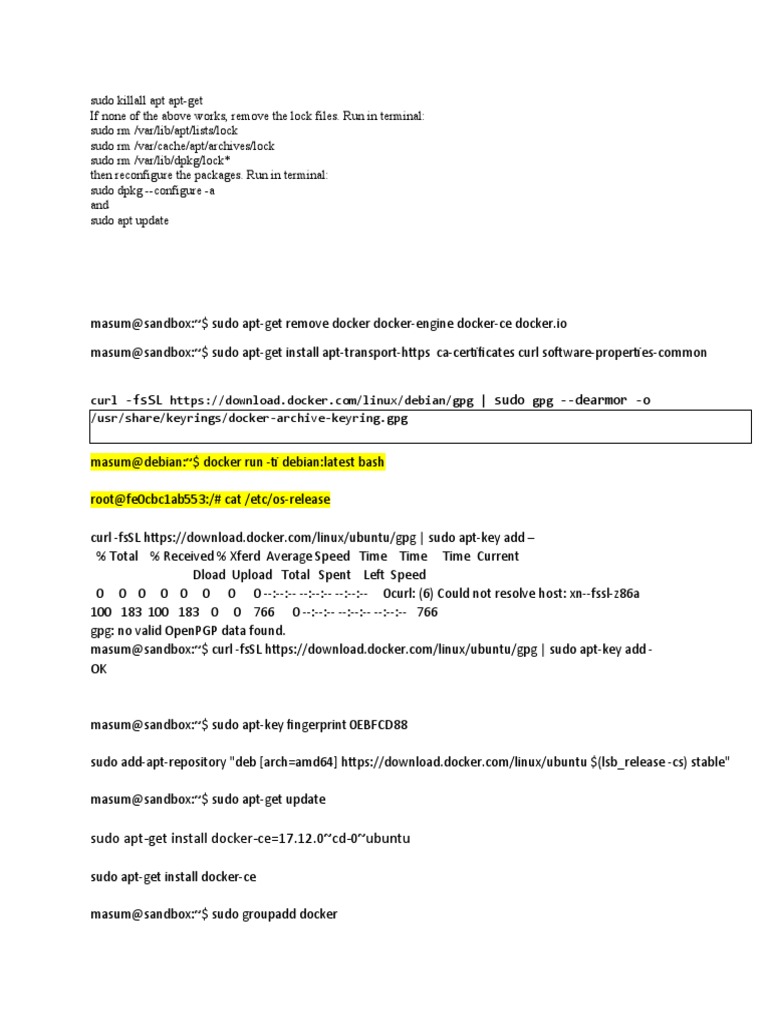 Sudo Apt-Get Install Docker-Ce 17.12.0 cd-0 Ubuntu | PDF | Linux Distribution | Software