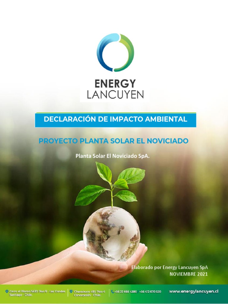 DIA Planta Solar El Noviciado | PDF | Naturaleza | Cantidades fisicas