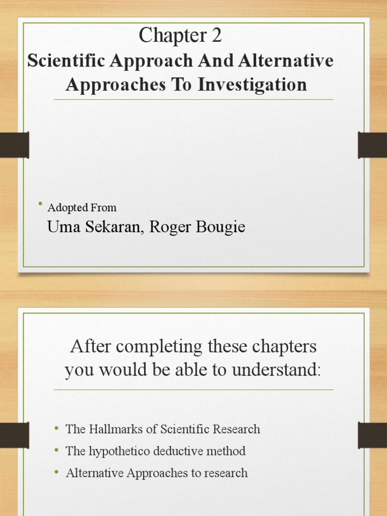 Chapter 2-Scientific Approach | PDF | Hypothesis | Inductive Reasoning