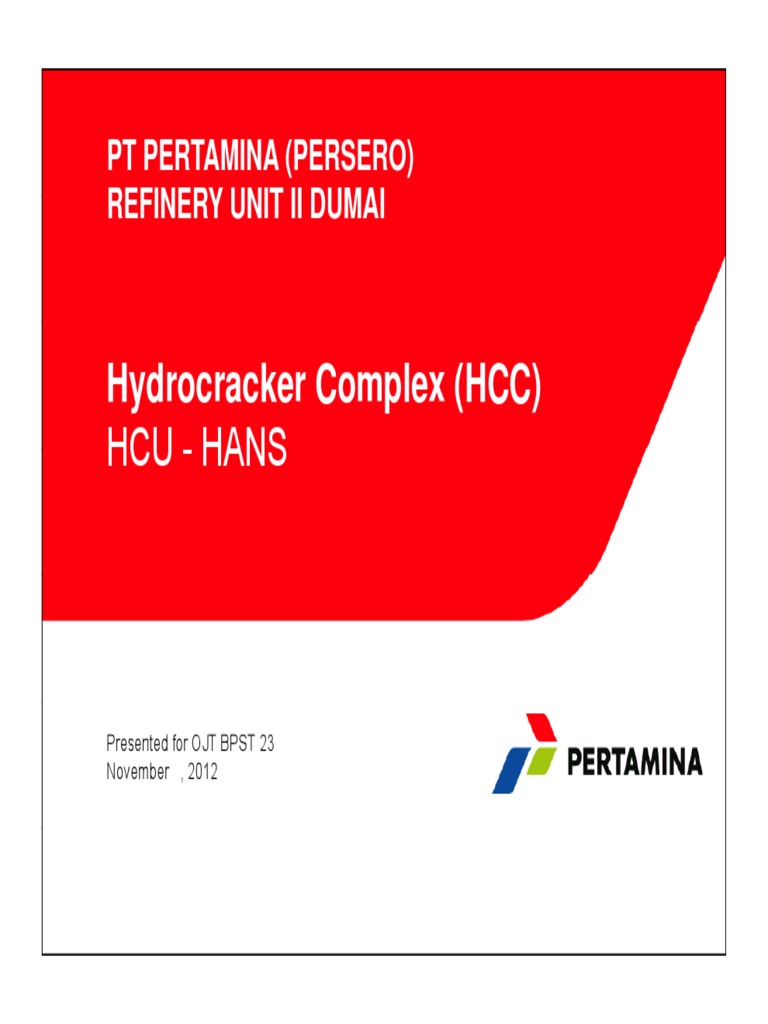 Hydrocracker Complex Presentation For BPST 23 | PDF | Cracking ...