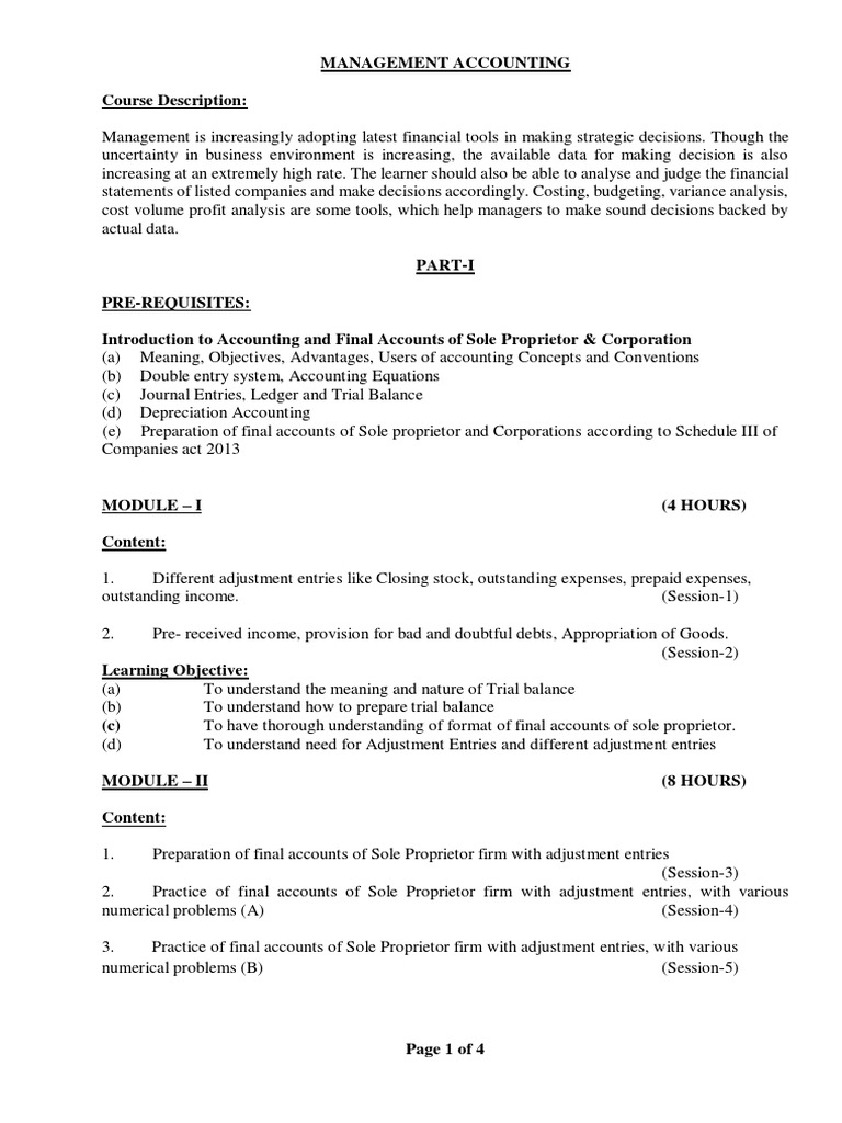 Management Accounting: Tools and Techniques for Effective Decision ...