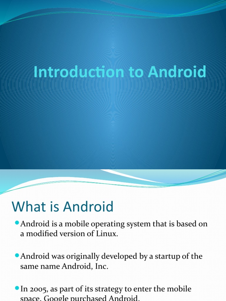 1 - Introduction To Android | PDF