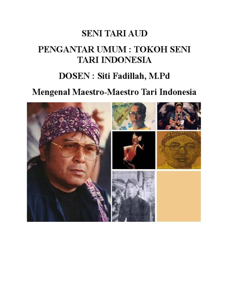 Tokoh Seni Tari Indonesia | PDF