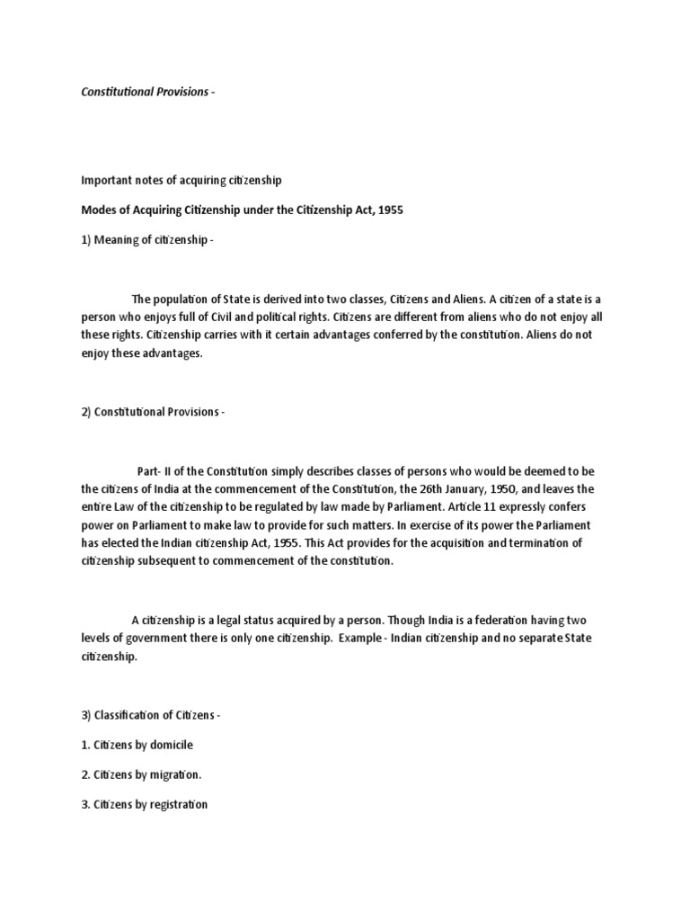 Modes of Acquir-WPS Office | PDF | Citizenship | Naturalization