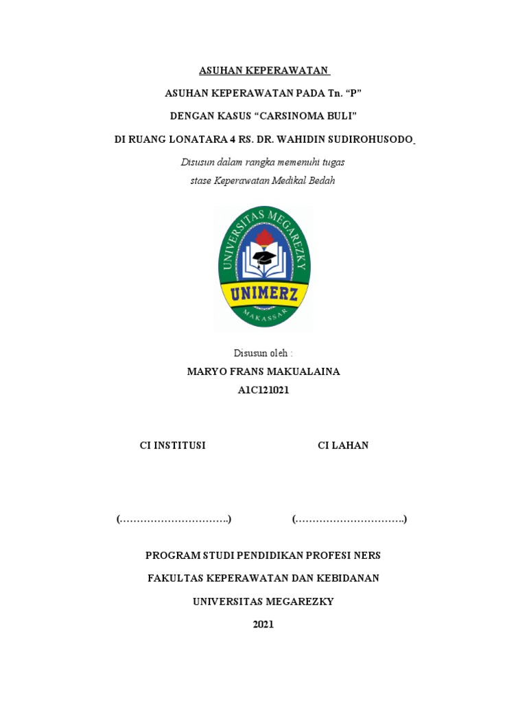 ASUHAN KEPERAWATAN CA Buli | PDF | Kesehatan Holistik