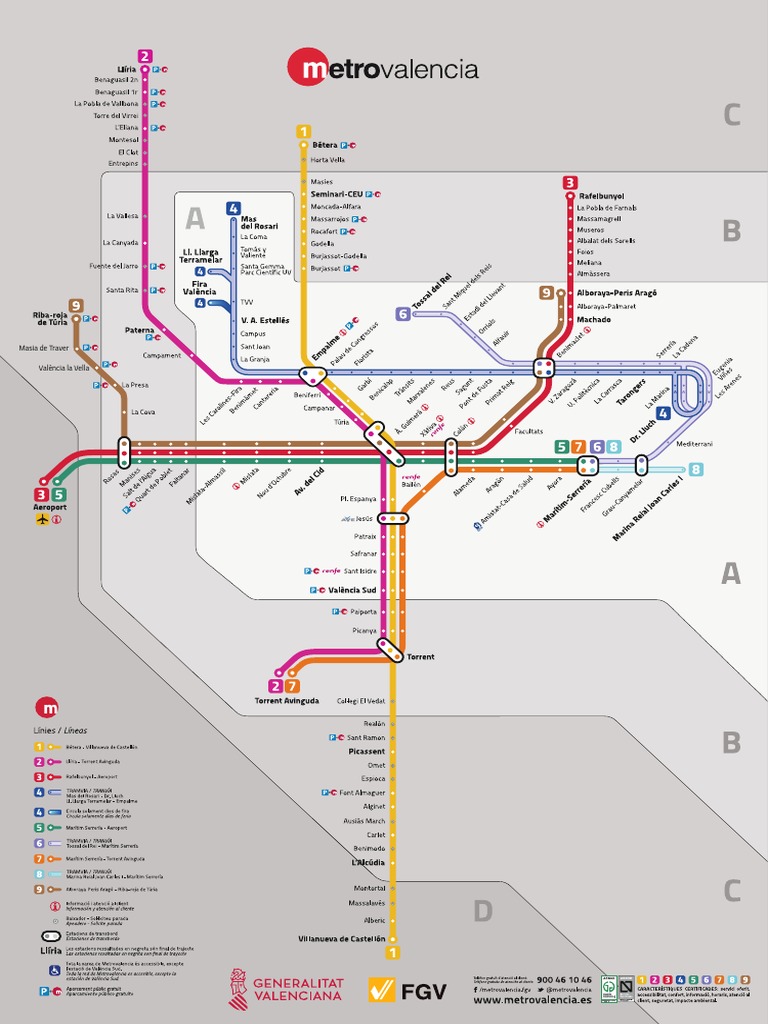 Metro Valencia Map A | PDF