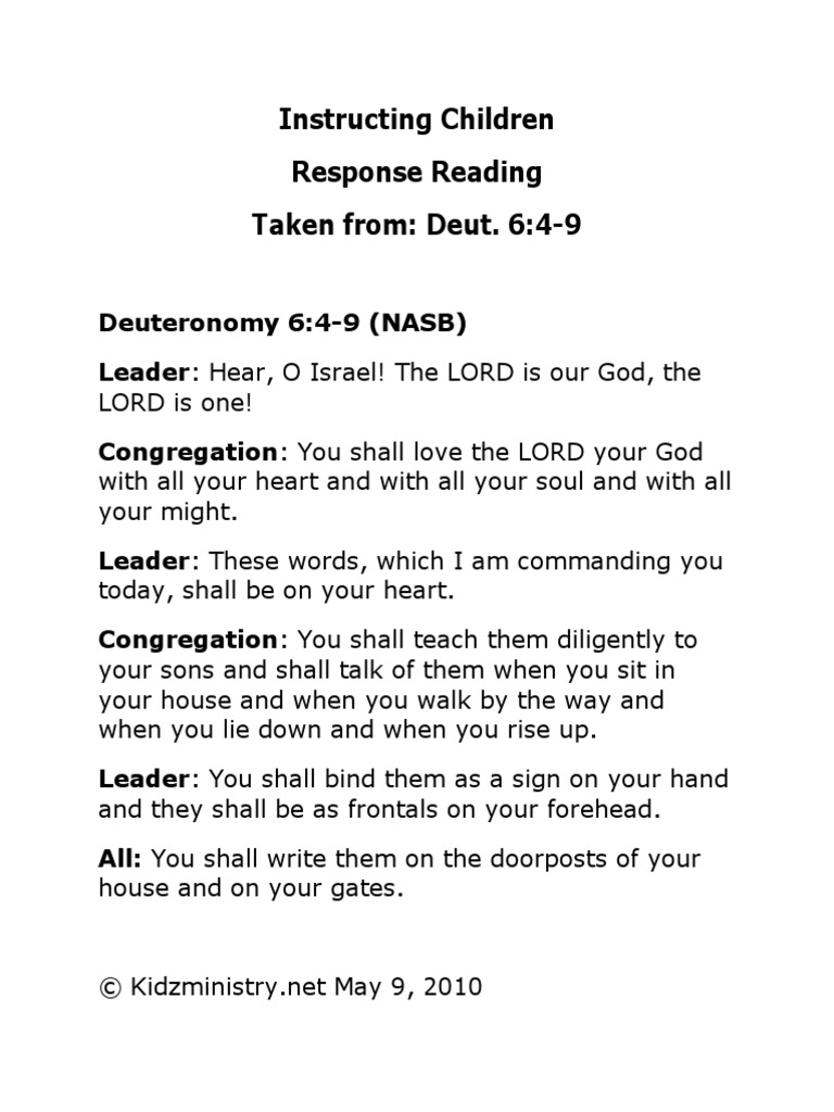 Fathers Day Responsive Readings | PDF