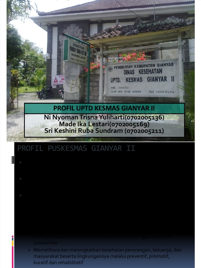 Dokumen - Tips - Profil Puskesmas Gianyar II Nir | PDF